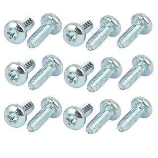 M6x16mm Pan Head Torx Socket Triangle Thread Screw Bolt Silver Tone ...