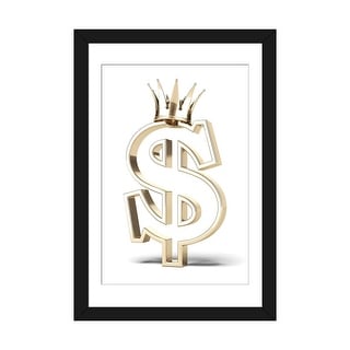 iCanvas "Gold Dollar Sign With Crown" by ekostsov - Bed Bath & Beyond ...