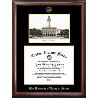University of Texas, Austin 14w x 11h Gold Embossed Diploma Frame with ...