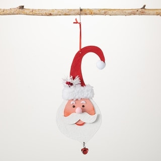 Large Wood Santa Face Ornament - Bed Bath & Beyond - 36134746