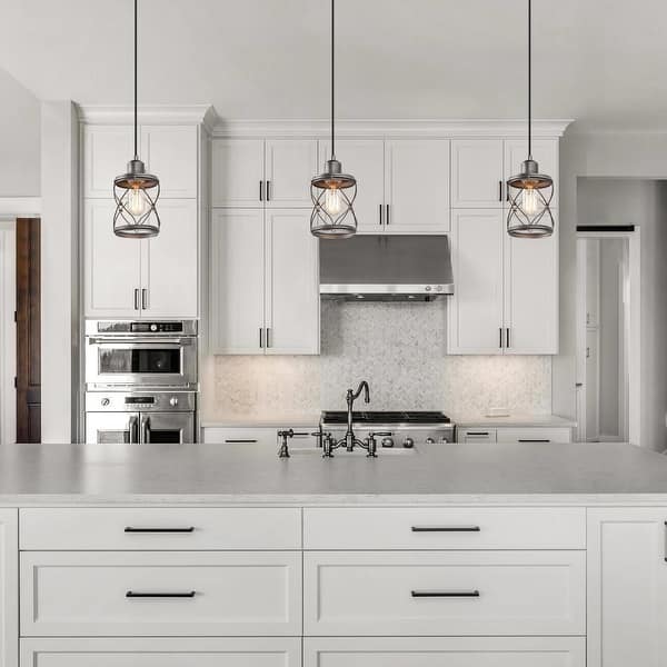 Modern Farmhouse 1-Light Pendant Light Mini Metal Kitchen Island Lights ...