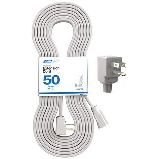 Appliance Extension Cord - 50ft Heavy Duty Gray Extension Wire - 14 ...