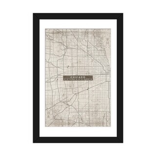 iCanvas "Chicago City Map Abstract" by WallDecorAddict - Bed Bath ...