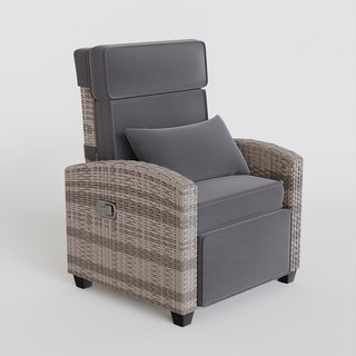 Rattan Recliner Chair Outdoor - Bed Bath & Beyond - 42893156