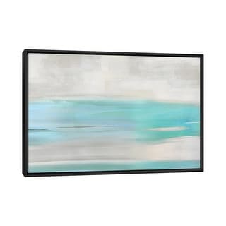 iCanvas "Acqua Stroke" by Jake Messina Framed Canvas Print - Bed Bath ...