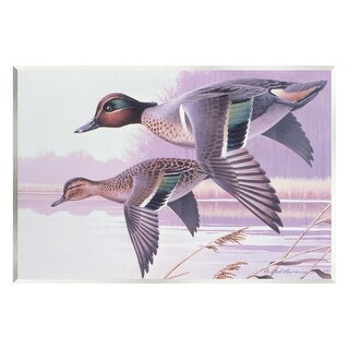 Stupell Flying Mallards over Lake Wall Plaque Art Design by Rod ...