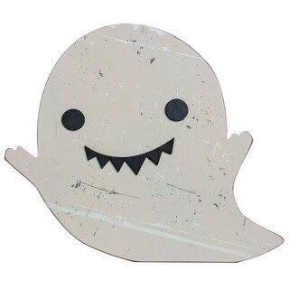 Transpac Wood 12 in. White Halloween Character with Easel - Bed Bath ...