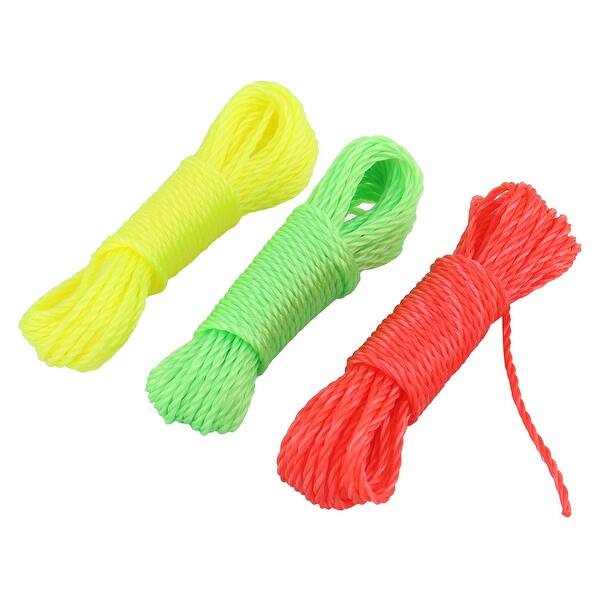Outdoor Nylon Twisted String Clothesline Clothes Rope 10m 3 Pcs ...