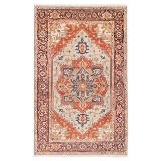 ECARPETGALLERY Hand-knotted Serapi Heritage Dark Copper Wool Rug - 5'10 ...