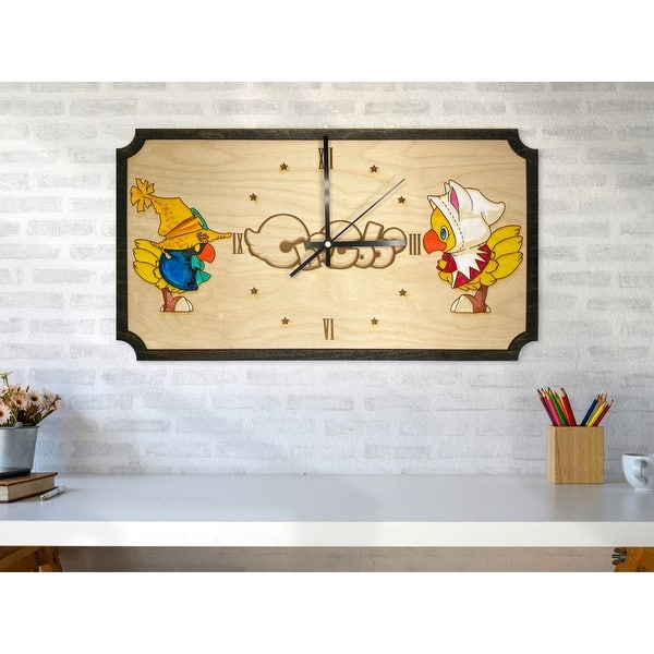 FF Chocobo Mage Clock Final Fantasy White Mage Black Mage - Bed Bath ...