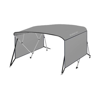 4 Bow Bimini Tops for Boats with Mesh Sidewalls Support Poles - Bed ...