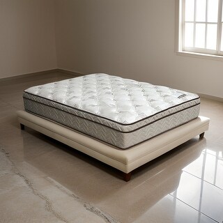 Yuk 7 Inch Queen Size Foundation Box Spring, Edge Support, Quilted ...