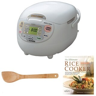 Zojirushi NS-ZCC10 Neuro Fuzzy Rice Cooker & Warmer (1.0 Liter) Bundle ...