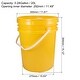 Plastic Paint Pail 20L Paint Can with Spout Lid, Yellow - Bed Bath ...