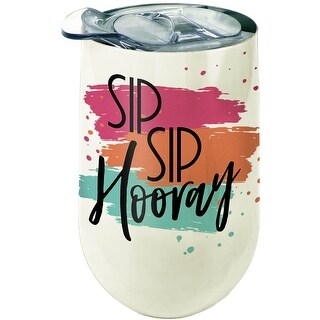 Spoontiques 16941 sip hooray stainless wine tumb - Bed Bath & Beyond ...