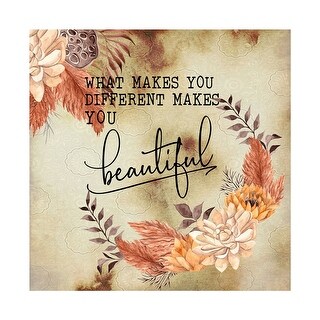 What Makes You Different Makes You Beautiful Wall Art Print 12" x 12 ...