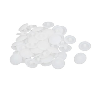12mm Dia Plastic Phillips Screw Cap Hole Plugs Dust Proof Covers White ...