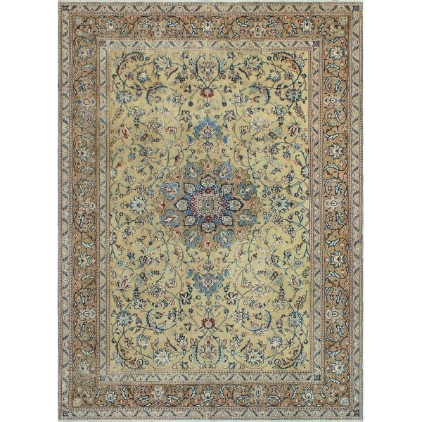 Super Fine Vintage Filiz Beige/Brown Rug - 6'4" x 9'3" - Bed Bath ...