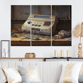 Designart "Vintage Video Game Retro Remembrance II" Entertainment ...