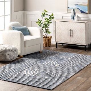 Nuloom Beatrix Modern Striped High/Low Area Rug - Bed Bath & Beyond ...