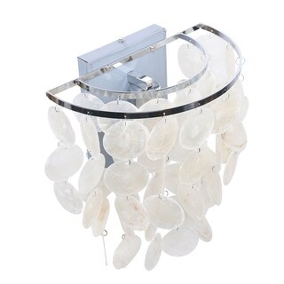Modern LED White Shell Wall Sconce Lamp E27 - Bed Bath & Beyond - 42393570