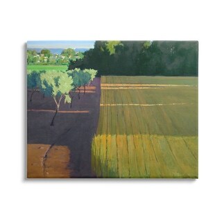 Stupell Orderly Orchard Farm Land Vast Grassland Field Canvas Wall Art ...