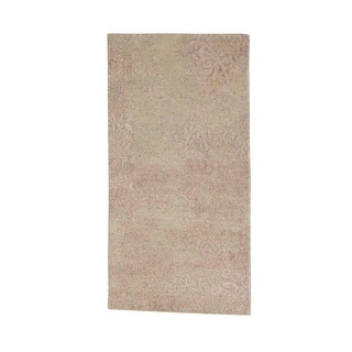 Wahi Rugs Transistional Abstract Broken Design Wool/Silk Hand Knotted ...