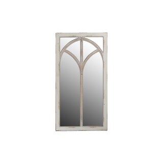 Rect. Distressed Wood Window Pane Mirror - Bed Bath & Beyond - 34216982