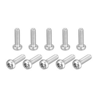 M3x10mm Torx Security Machine Screws, 20pcs 316 Stainless Steel Pan Head Screw - Silver - Bed ...