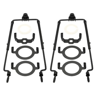 Lamp Harp Kit with Finial, 2 Set Adjustable Lamp Shade Holder with Base ...