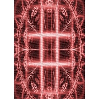 Ahgly Company Machine Washable Transitional Cranberry Red Area Rugs ...