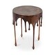 Macari Industrial Metal Drip Accent Table - Bed Bath & Beyond - 38358396