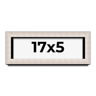 17x5 Shadow Box Brushed Silver | 1.5 Inch Deep | 1.25 Inch Moulding ...
