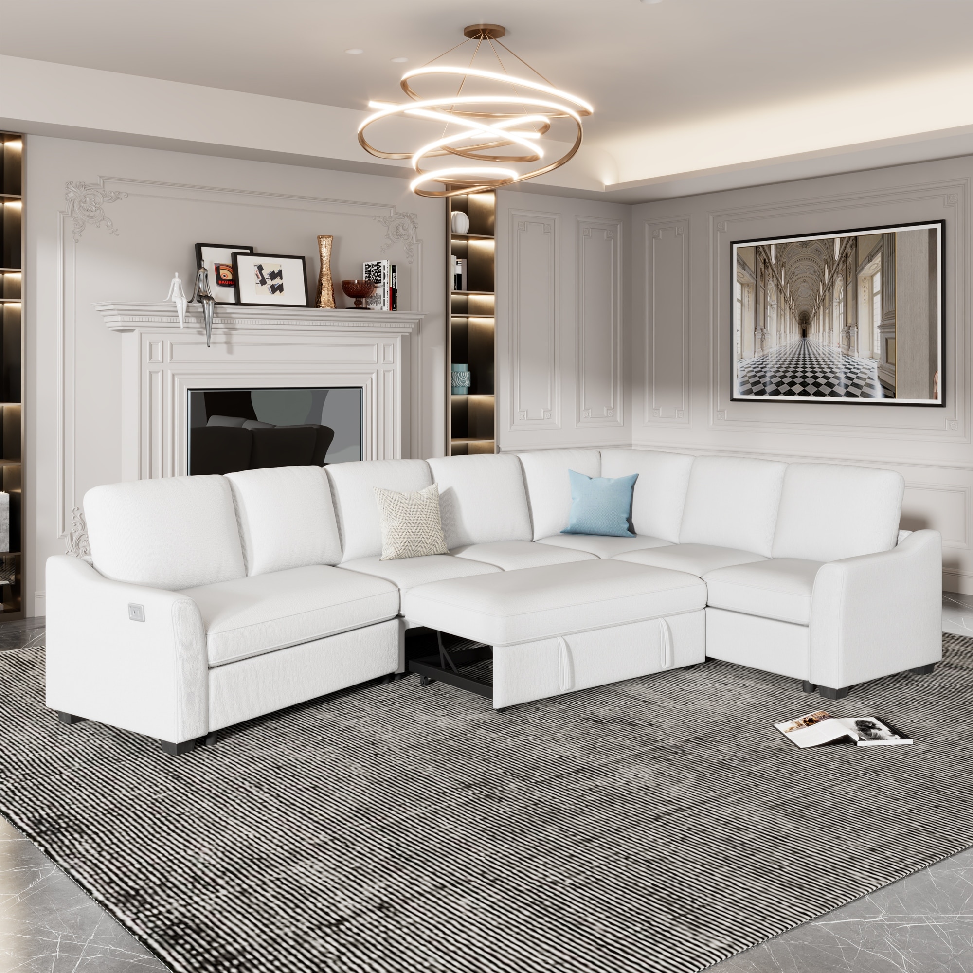 White L-Shape Sectional Sofas - Bed Bath & Beyond