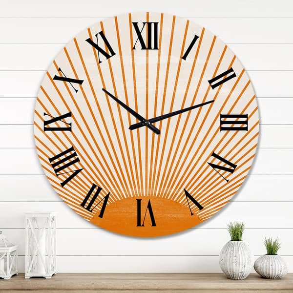 sun design wall clock
