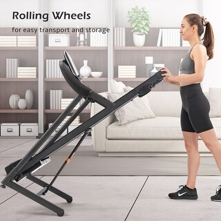 Electric Motorized Treadmill with Audio Speakers, Max. 10 Mph and ...