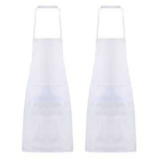 2pcs H Style Apron Kitchen Cooking Aprons Artist Painting Apron White ...