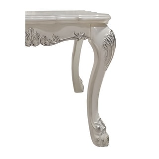 Dresden Bone White Finish End Table - Bed Bath & Beyond - 42610109
