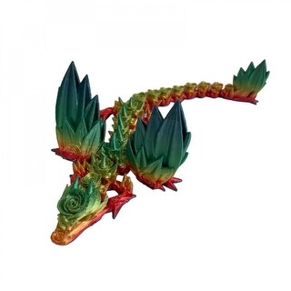 3D Printed Rose Petals Winged Dragon Figurine - Bed Bath & Beyond ...