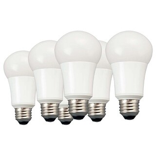 TCP 60W Equivalent A19 Non-Dimmable LED Light Bulb Soft White (6-Pack ...
