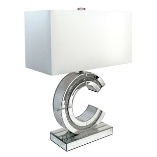 Eali Contemporary Silver Metal Downlight Table Lamp by Furniture of ...
