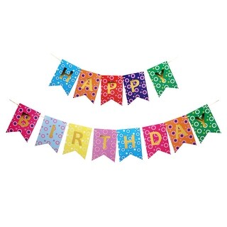 Bubble Style Birthday Decorations, Birthday Banner Party Decorations ...