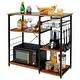 X-shaped Steel Pipe Frame Kitchen Baker's Rack with 6 small hooks ...