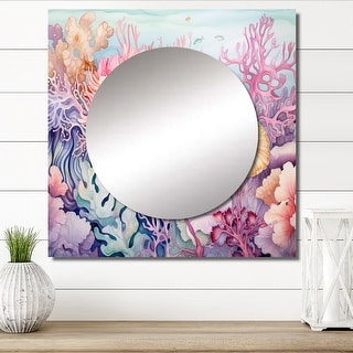 Designart "Colourful Coral Reef heaven" Coastal Coral Under Water Wall ...