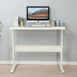Adjustable Height Stand up Desk with Metal Drawer - Bed Bath & Beyond ...
