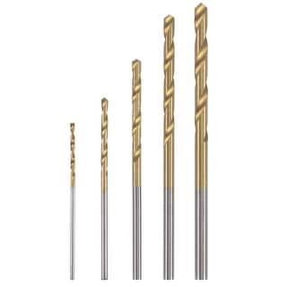 High Speed Steel Twist Drill Bit Set, Titanium Coating Tool 1mm-3mm Dia ...
