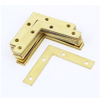 20pcs 2 inch 90 Degree Corner Brace Angle Brackets 50 x 50mm - Gold ...