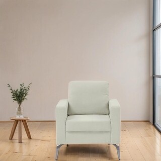 Modern Minimalist Corduroy Upholstered Singles Sofa Chair with Metal ...