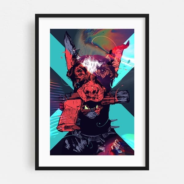 Dobergun Illustrations Animals Dog Guns TV Movies Art Print/Poster ...
