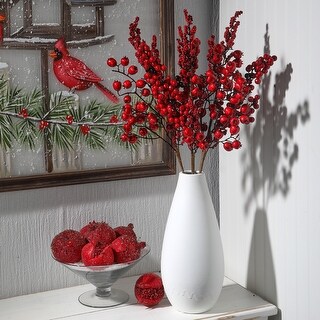 28" Mixed Berry Spray Set of 3, Waterproof - Bed Bath & Beyond - 39098487